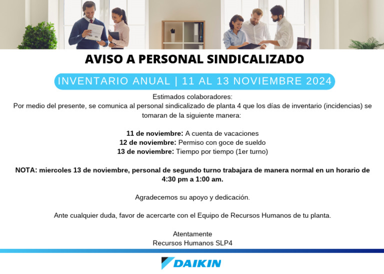 Inventario Anual: Fechas y Permisos 2024 | PDF