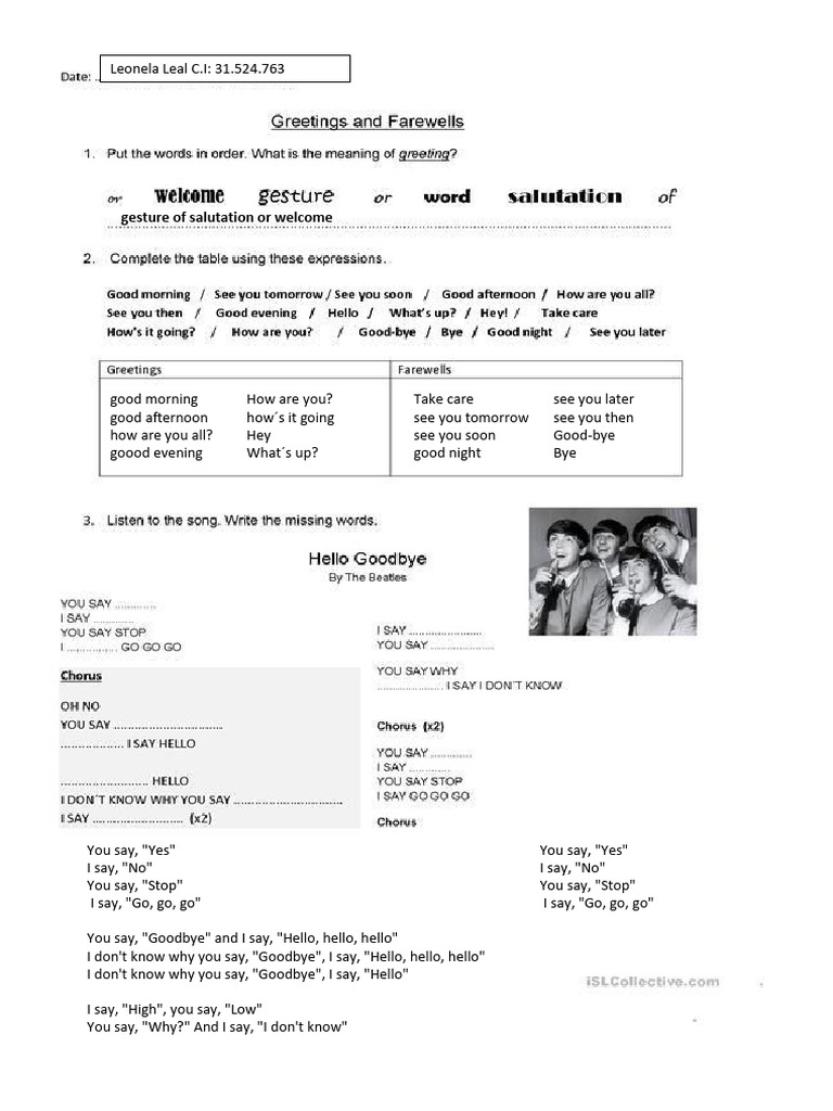 GUIA 2 DE INGLES Leonela Leal | PDF