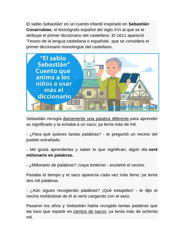 El sabio Sebastián y su diccionario mágico | PDF | Papá Noel | Nochebuena
