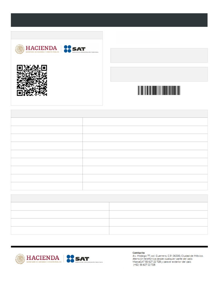 RFC completo formato | PDF | Gobierno