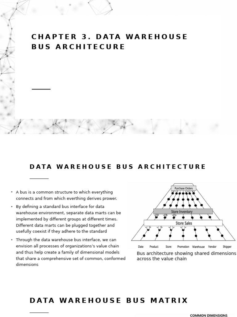 Data Warehouse Bus Architecture Explained | PDF | Data Warehouse ...