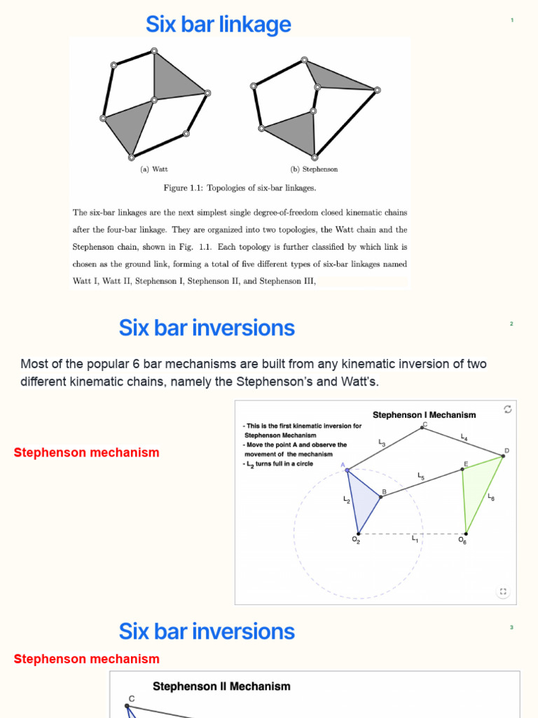Six Bar Mechanisms | PDF