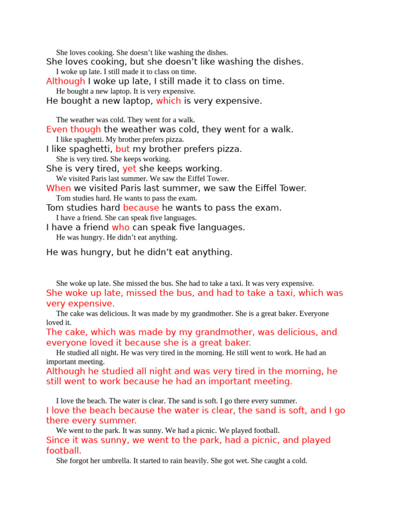 combine sentences | PDF