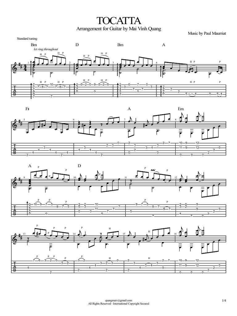 TOCATTA | PDF | Guitar Family Instruments | Celtic Musical Instruments