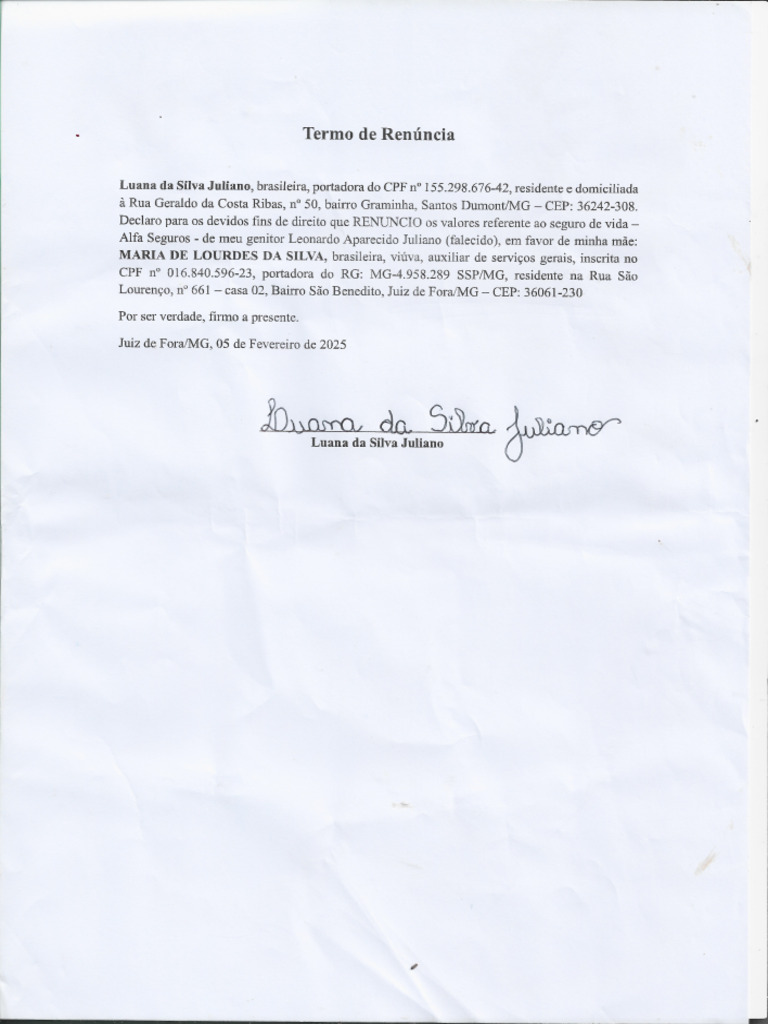 Documento Luana | PDF