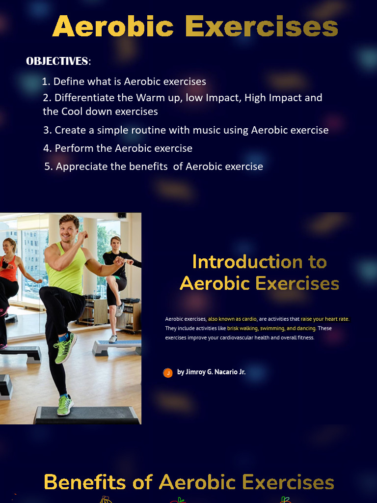 Aerobic Exercise Guide for Beginners | PDF | Aerobic Exercise ...