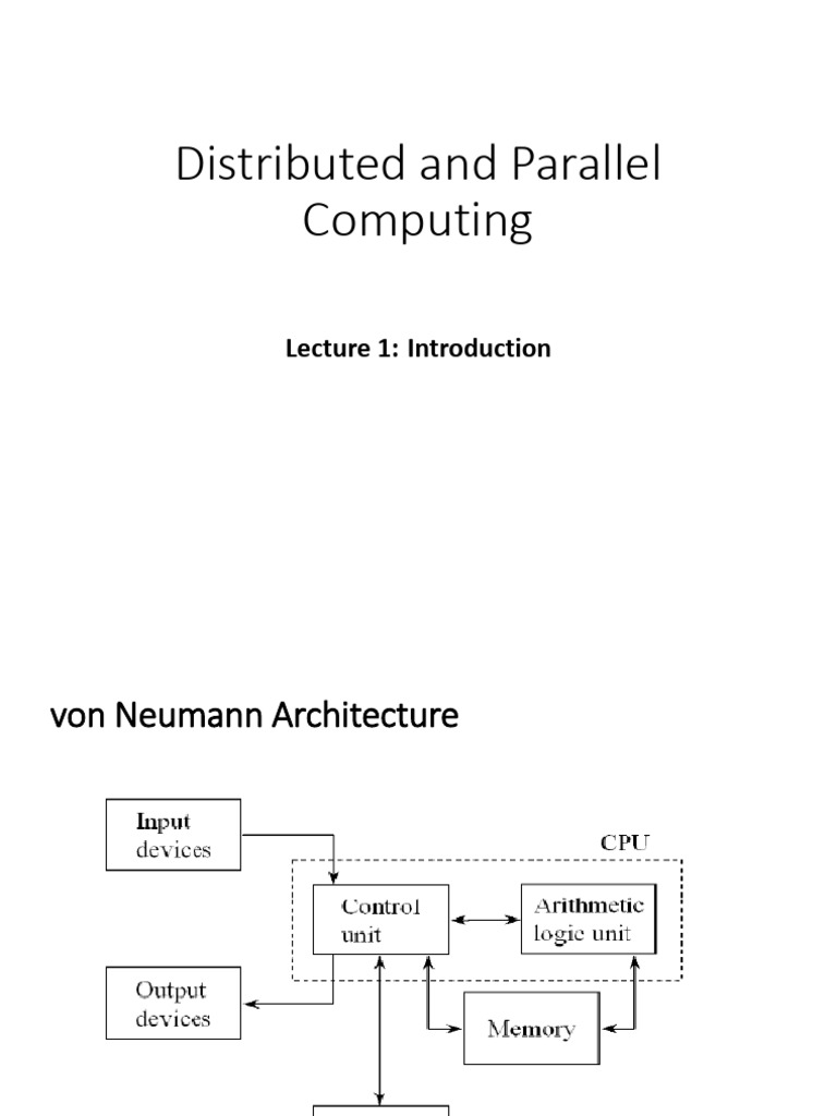 Lecture 1 Introduction To Pdc Pdf Parallel Computing Central 3545