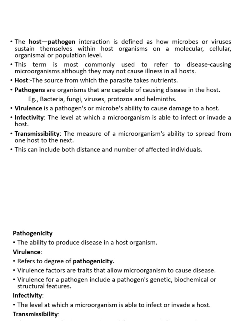 Host Microbe Interaction 4 - 2024-25 | PDF | Infection | Virus
