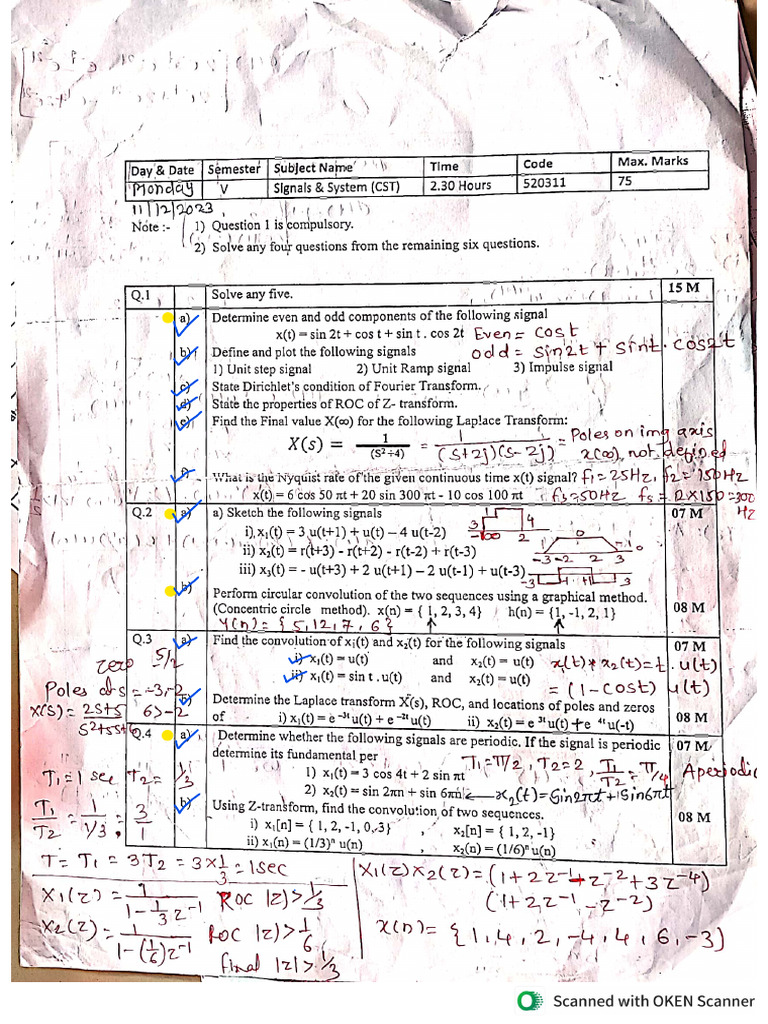 Signals and Systems | PDF