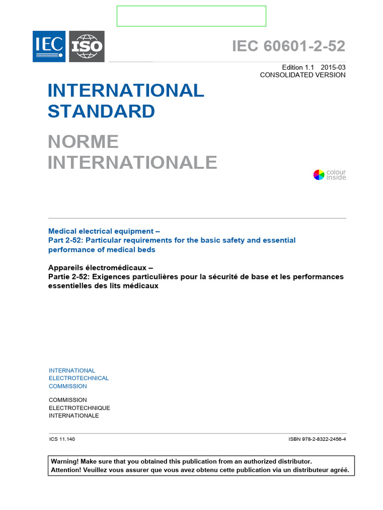 40 Norme ISO EN 60601-2-522010 | PDF | International Electrotechnical ...