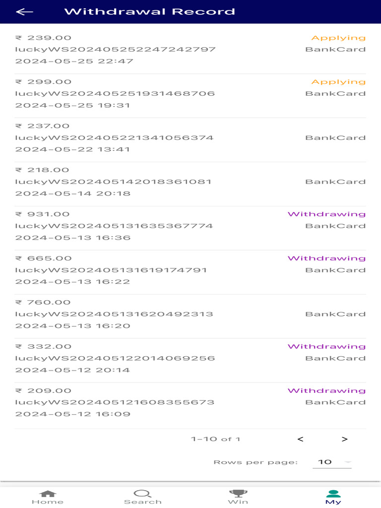 Withdrawal Records Summary | PDF