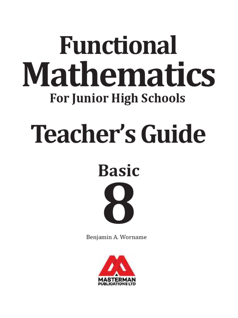 Functional Mathematics for j.h.s Basic 8 Teachers Guide | PDF ...