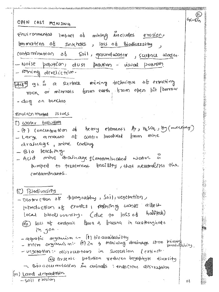 Environment Geology Notes Prajesh Jena | PDF