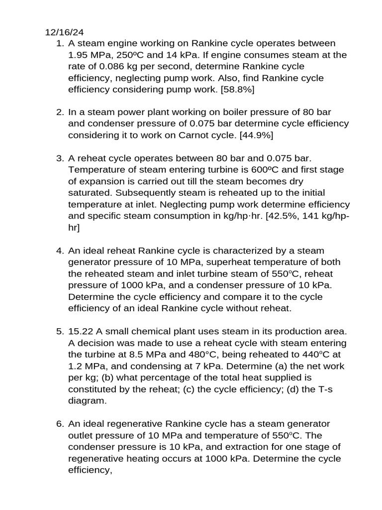 thermo-2 | PDF | Steam | Power (Physics)