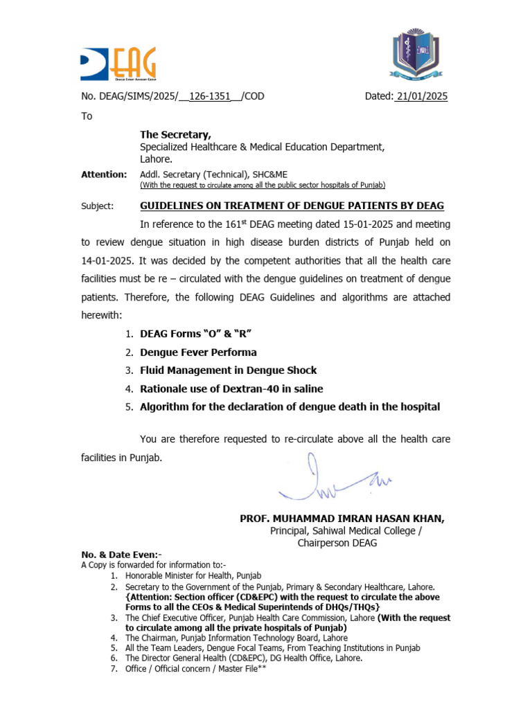 Guidelines On Treatment of Dengue Patients by Deag | PDF | Clinical ...