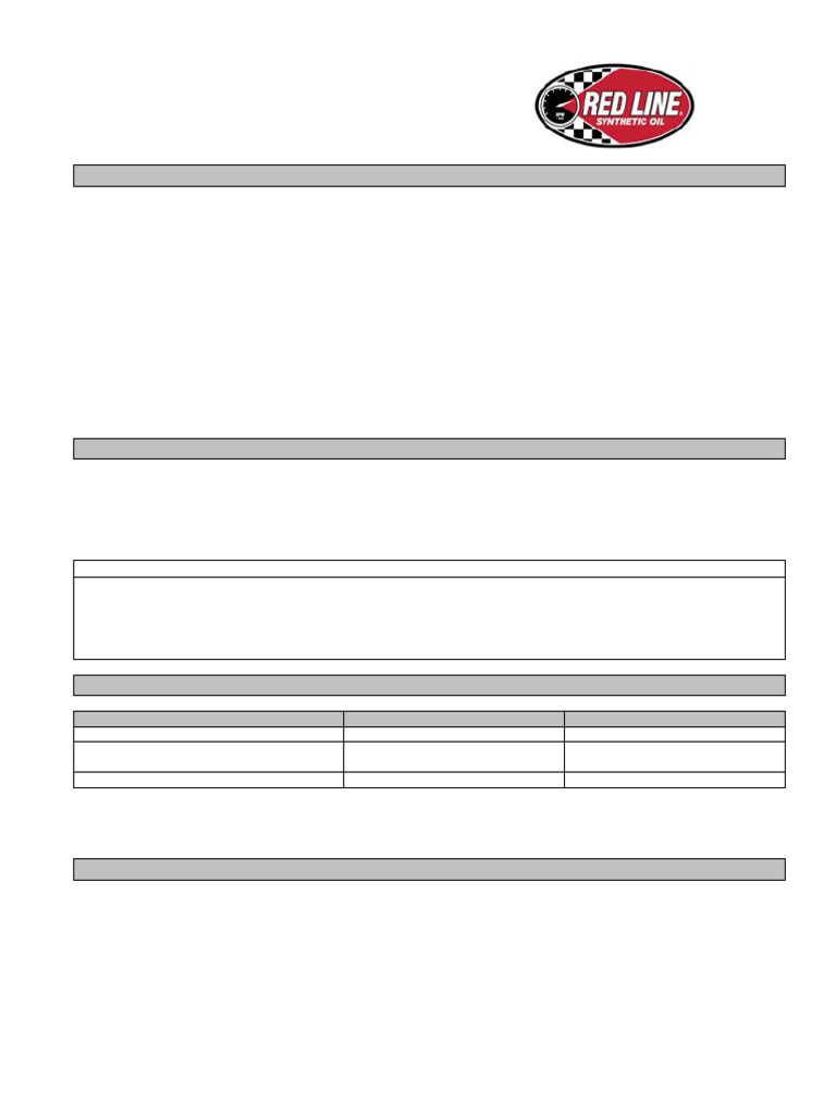 FISPQ PASTA DE MONTAGEM Red Line® Assembly Lube 001 | PDF | Toxicity ...