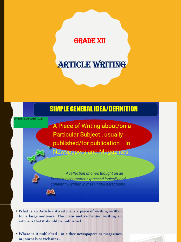 Article Writing Guide for Students | PDF | Tourism