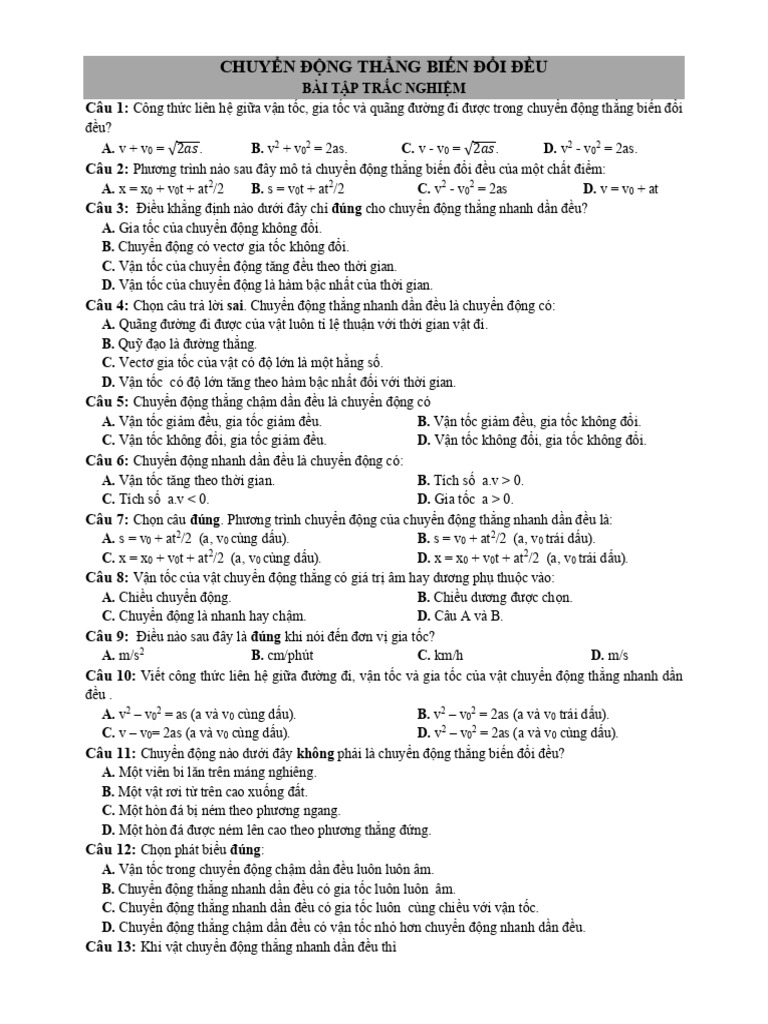 Chuy N NG TH NG Bi N I U: Câu 1: Câu 2: Câu 3 | PDF