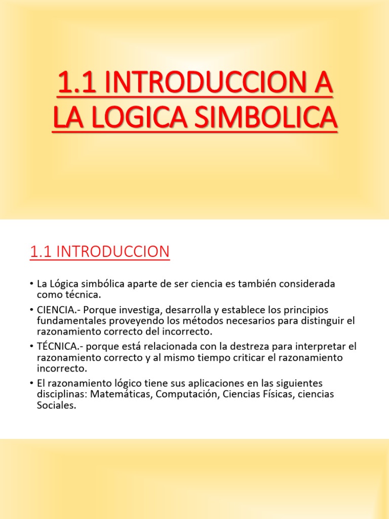 01 Introduccion A La Logica Simbolica | PDF | Proposición ...