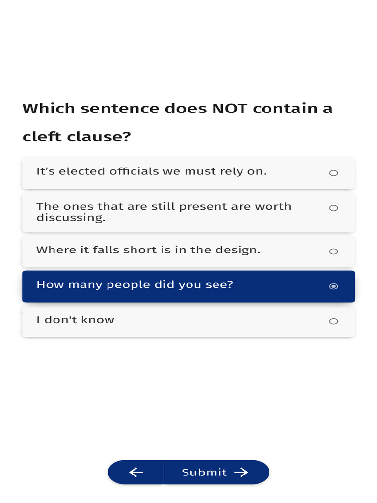 Identifying Non-Cleft Clauses | PDF