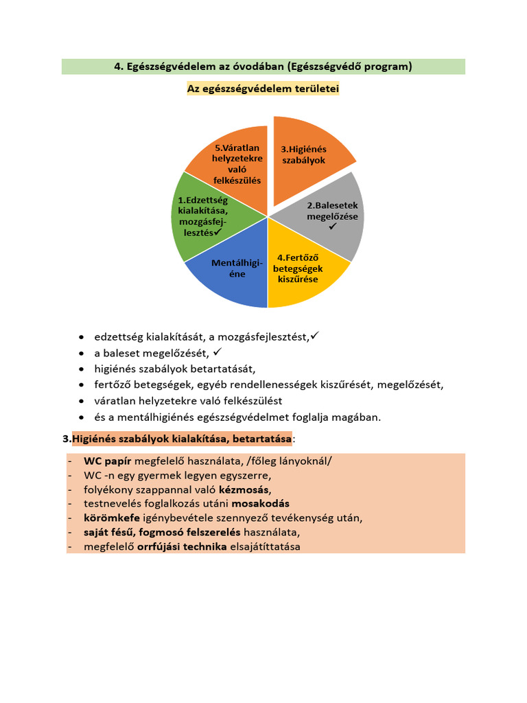 Gondozás-Egészségvédelem - Higiénés Szabályok | PDF