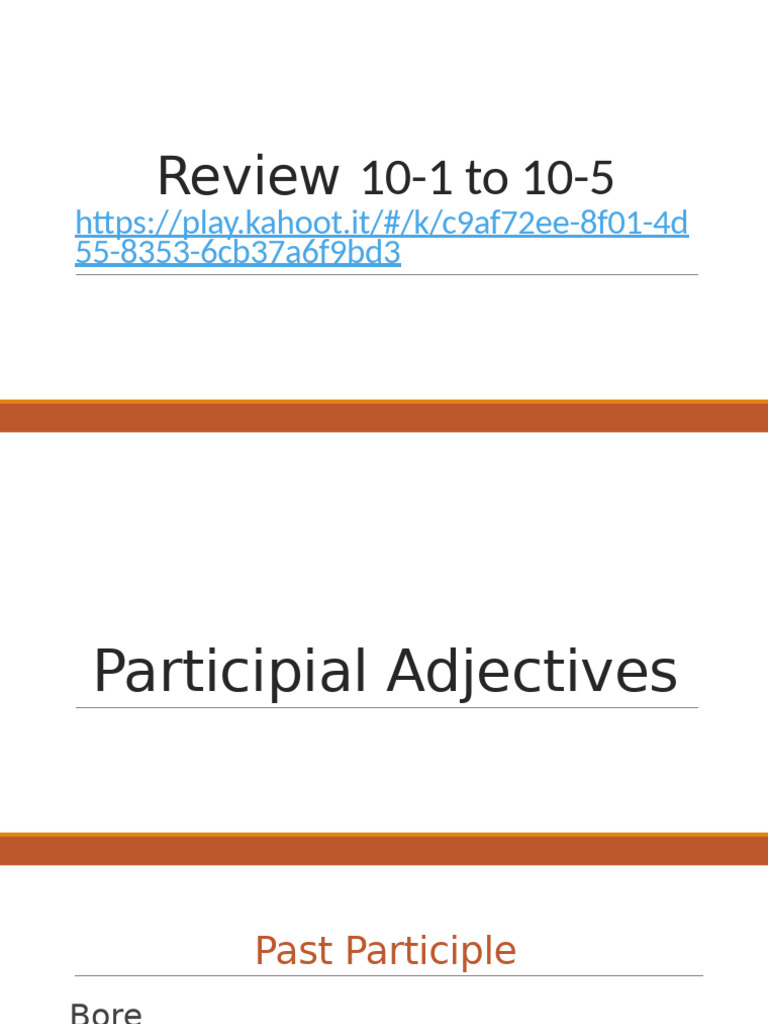 Participial Adjectives | PDF | Adjective | Semantic Units