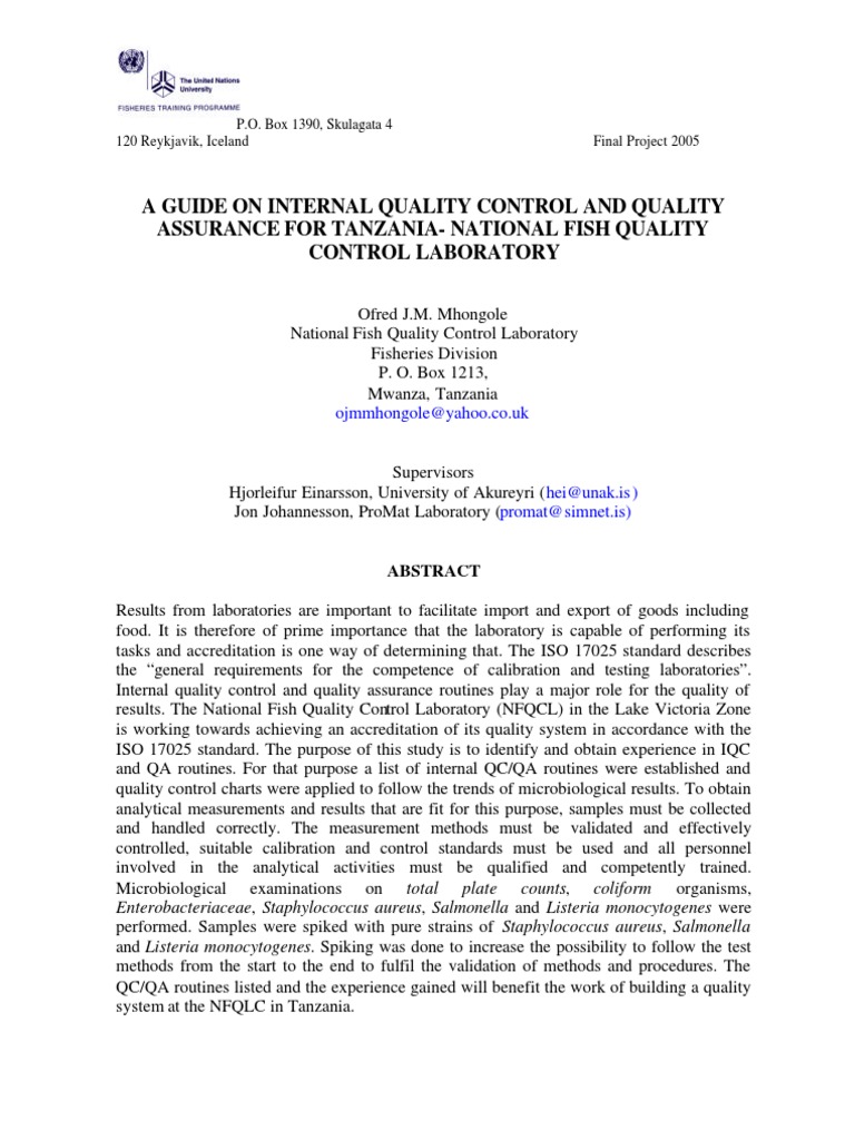A Guide On Internal Quality Control | PDF | Quality Assurance | Verification And Validation