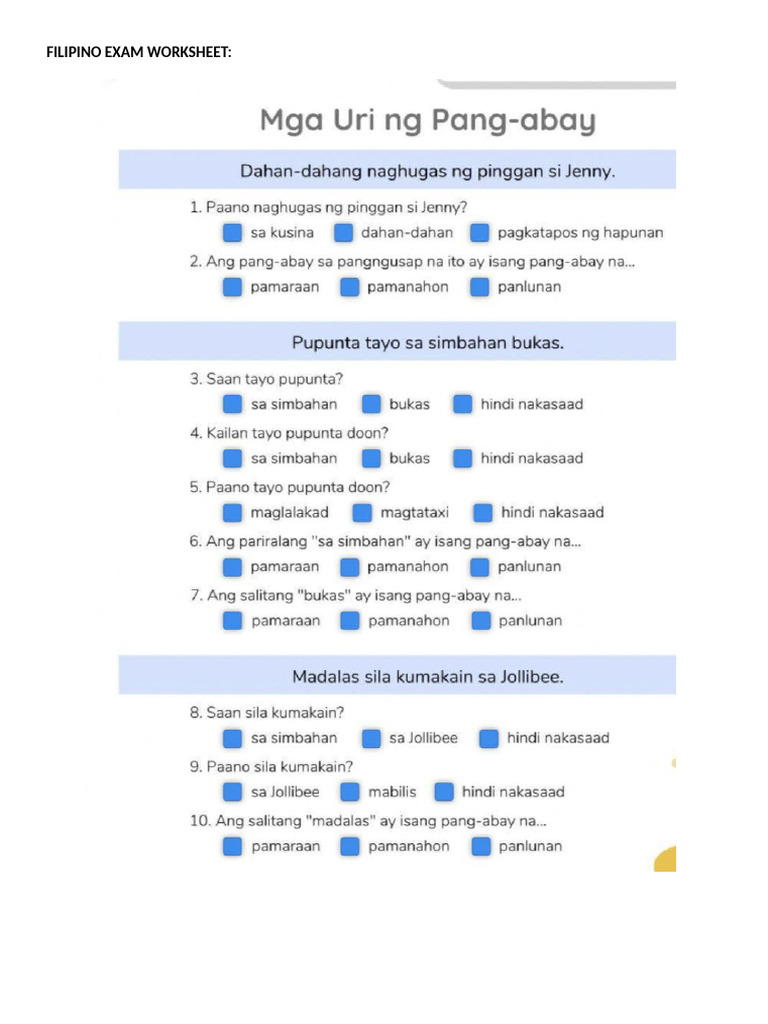 FILIPINO 3rd Tri | PDF