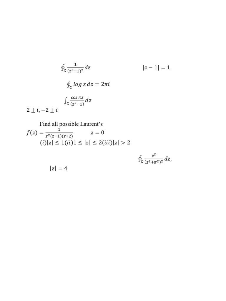 Tutorial Complex Integration | PDF