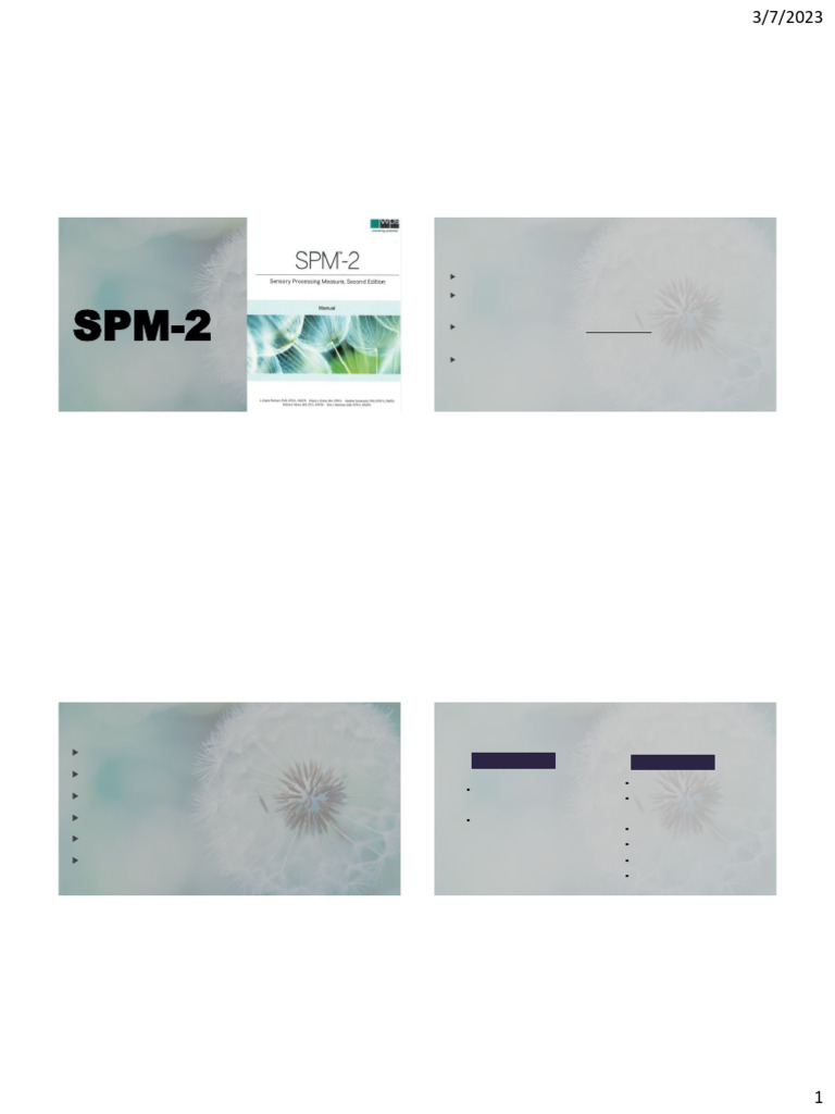SPM-2 | PDF | Percepción