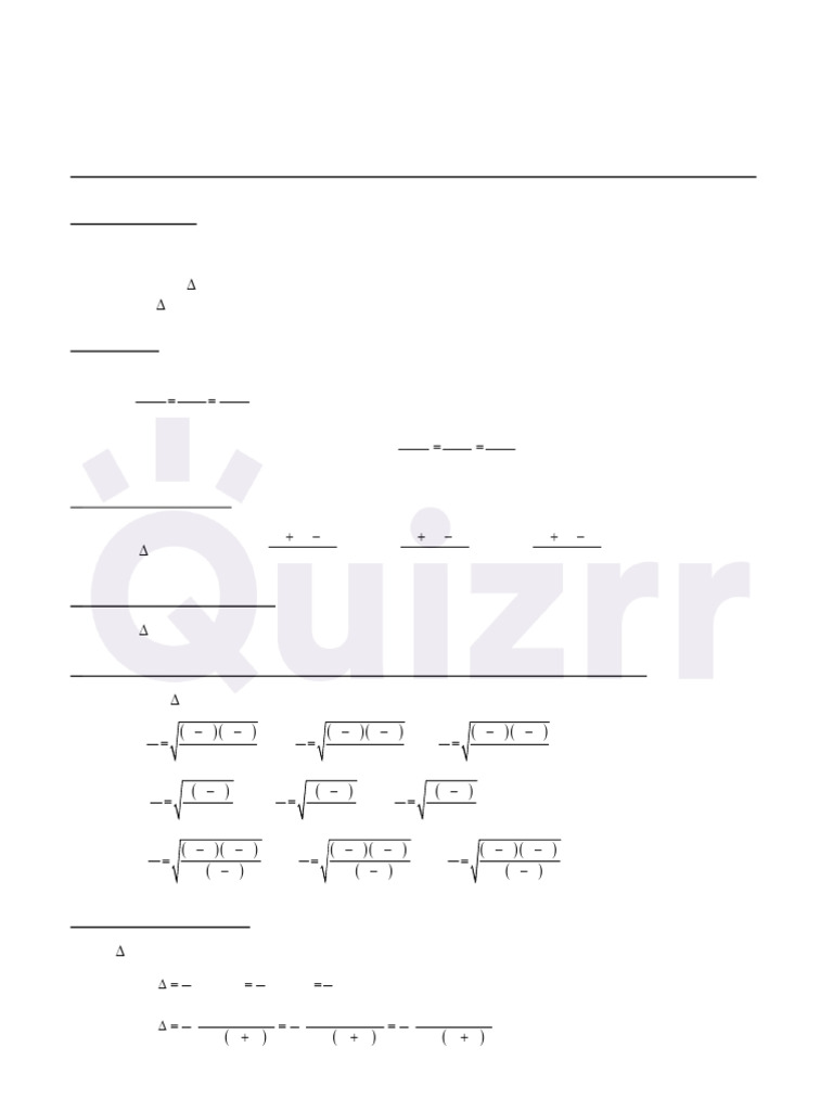 05 Properties of Triangle Formula Sheets Quizrr | PDF | Elementary ...