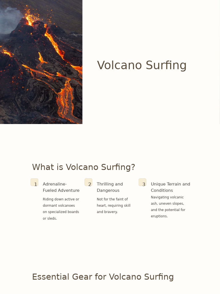 Ultimate Guide to Volcano Surfing | PDF | Volcano | Volcanism