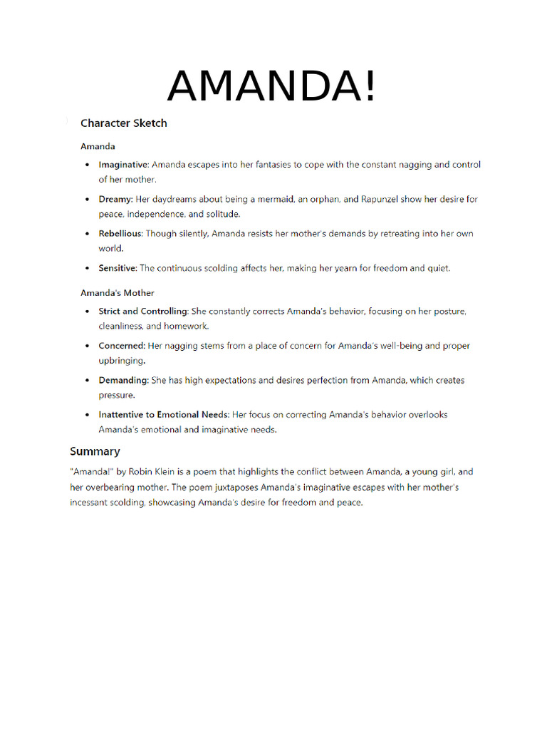 AMANDA | PDF