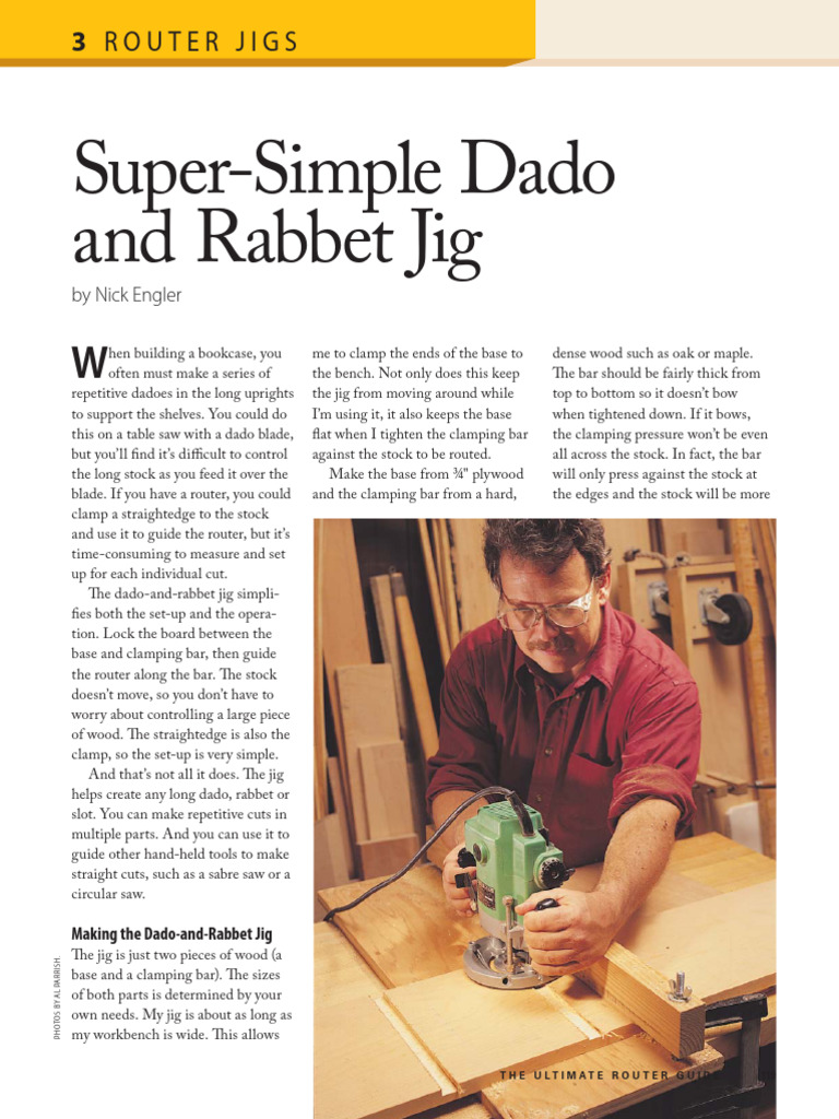 Super-Simple Dado and Rabbet Jig | PDF