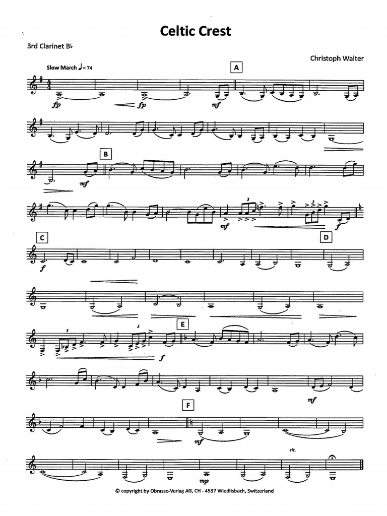Celtic Crest Clarinet 3. B | PDF