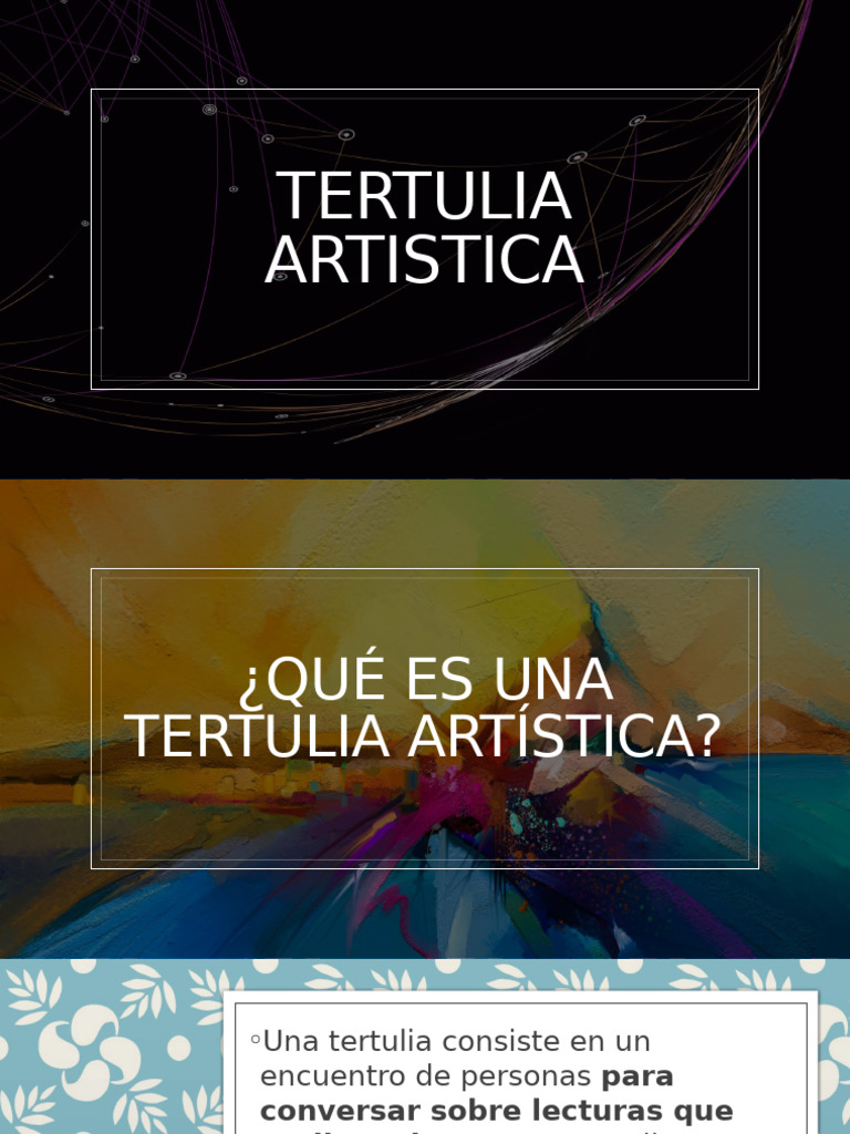 Tertulia Artistica | PDF