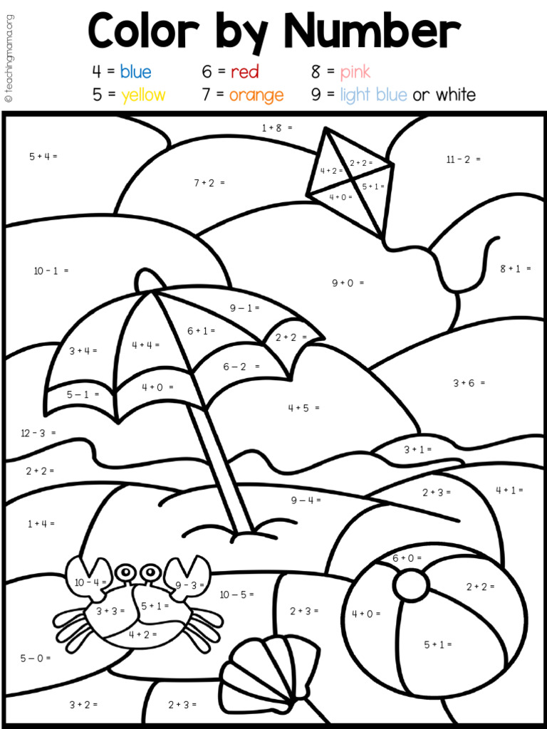 1st Grade Math Packet 24 | PDF | Color | Graphic Design