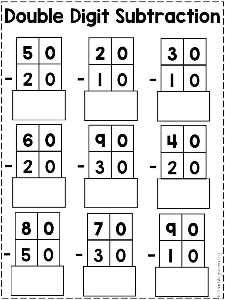 1st Grade Math Packet 22 | PDF