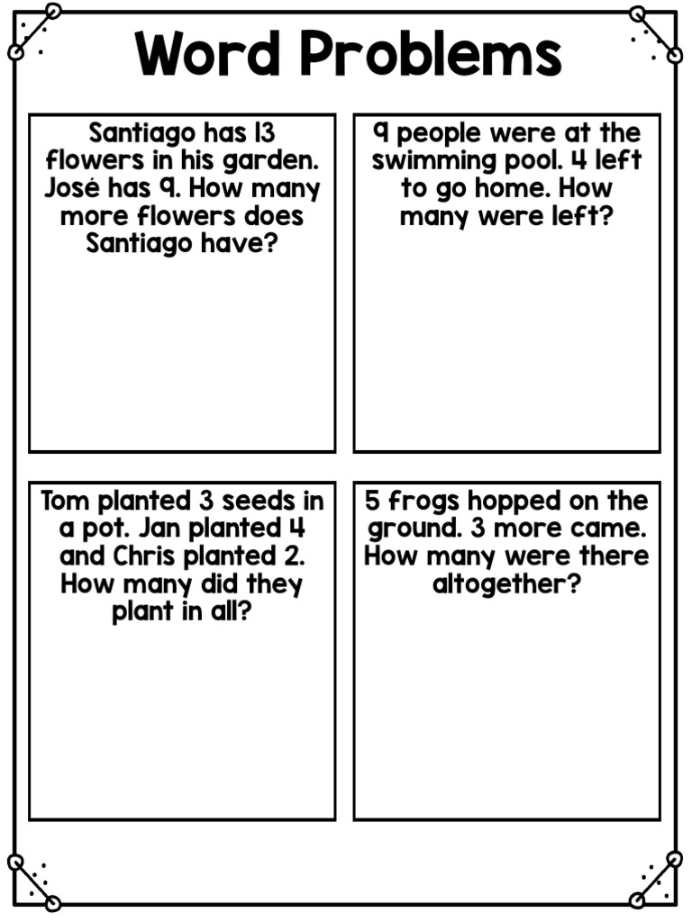 1st Grade Math Packet 28 | PDF