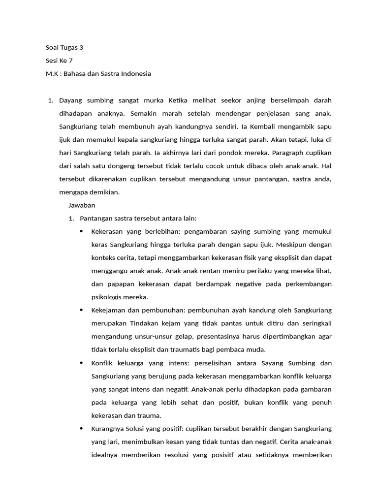 Bahasa dan Sastra Indonesia | PDF