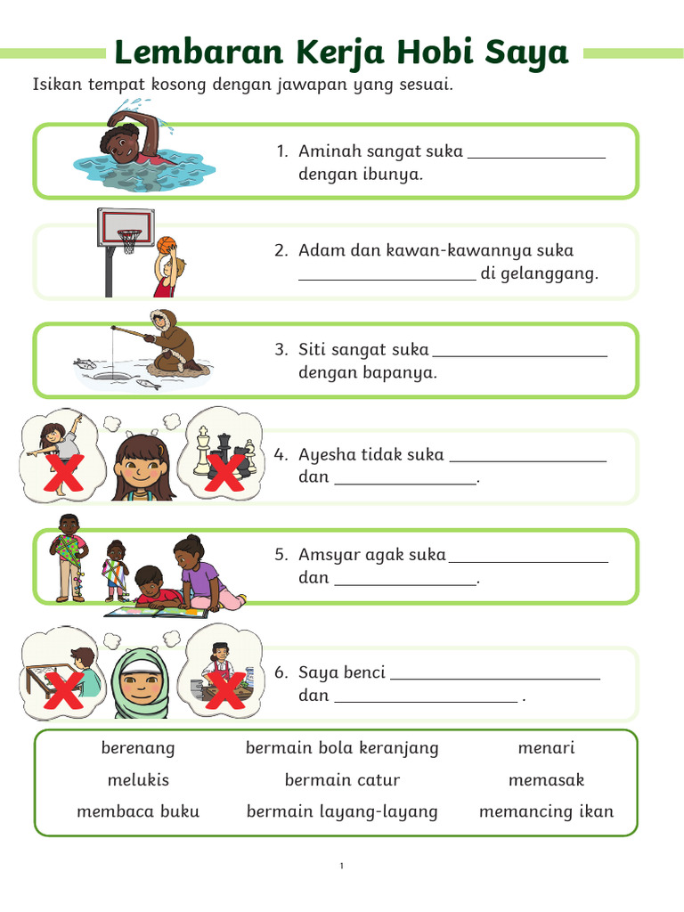 Malay Worksheet 2 | PDF