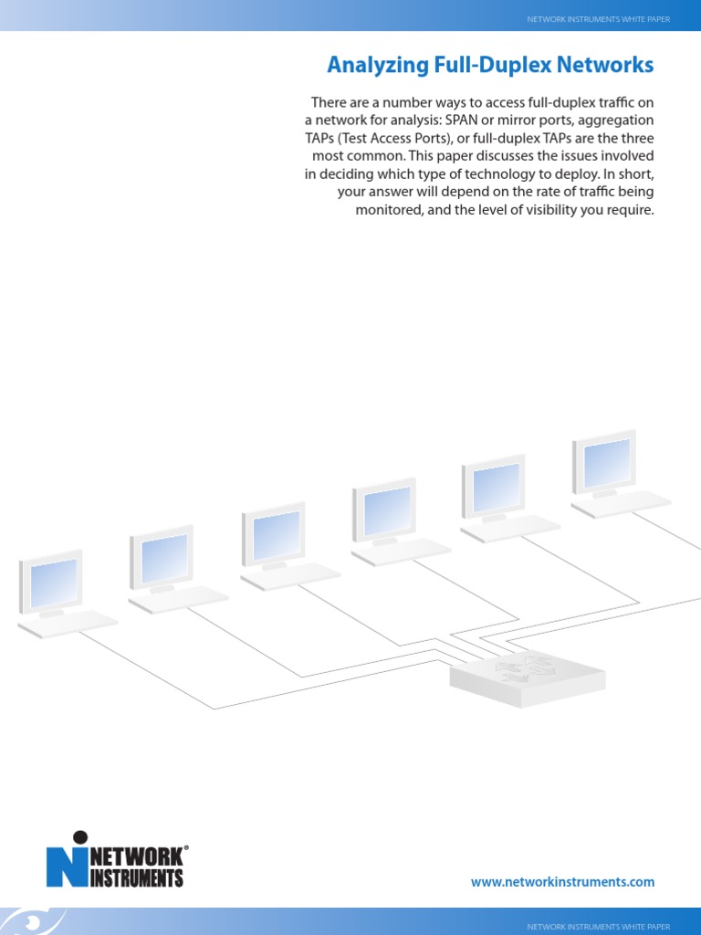 nTAP FullDuplex WP | PDF | Network Switch | Duplex (Telecommunications)