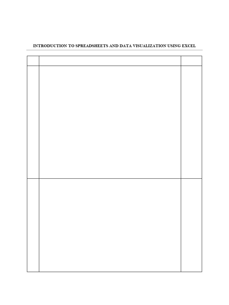 UNIT 1 - Basics of Spreadsheets | PDF | Microsoft Excel | Spreadsheet