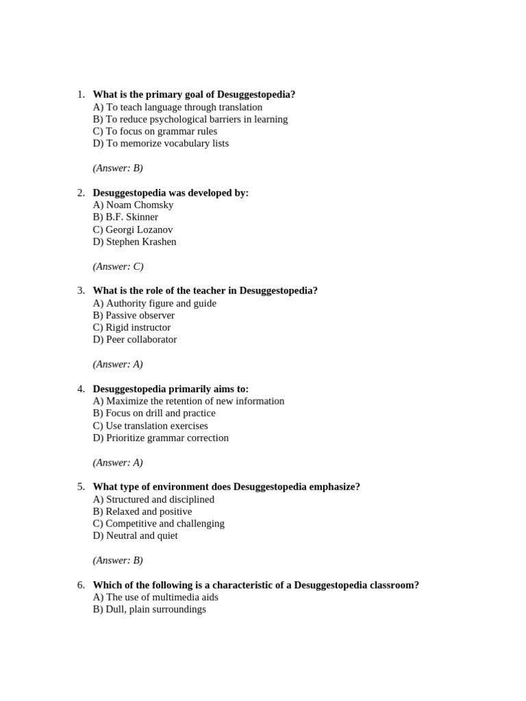 Understanding Desuggestopedia Techniques | PDF | Learning | Human ...