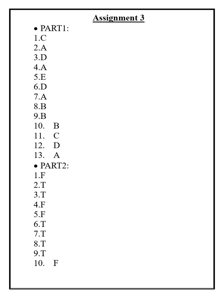 Assignment 3 | PDF