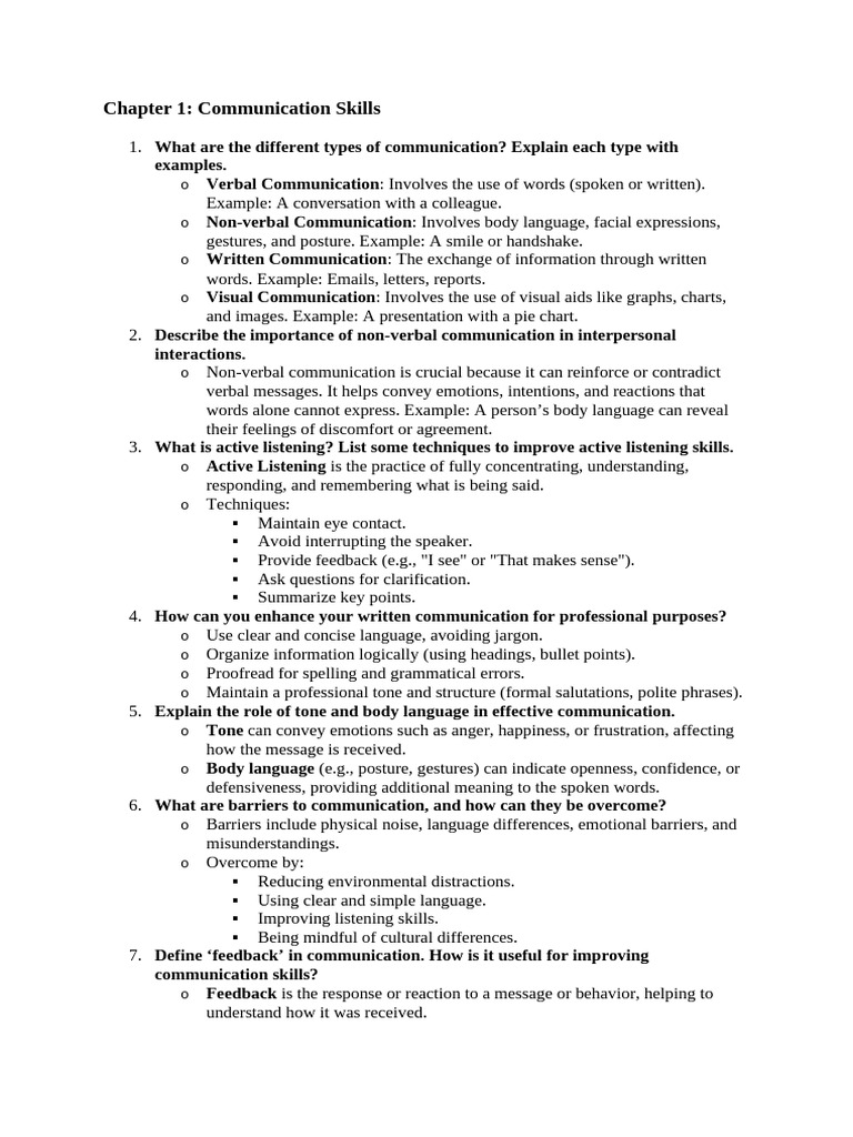 Employability Skill Questions | PDF | Communication | Entrepreneurship