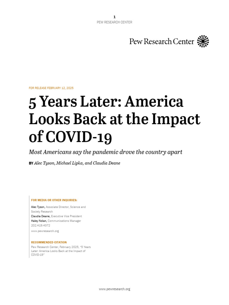 PRC 2025.02.12 Covid-5-Year Report | PDF