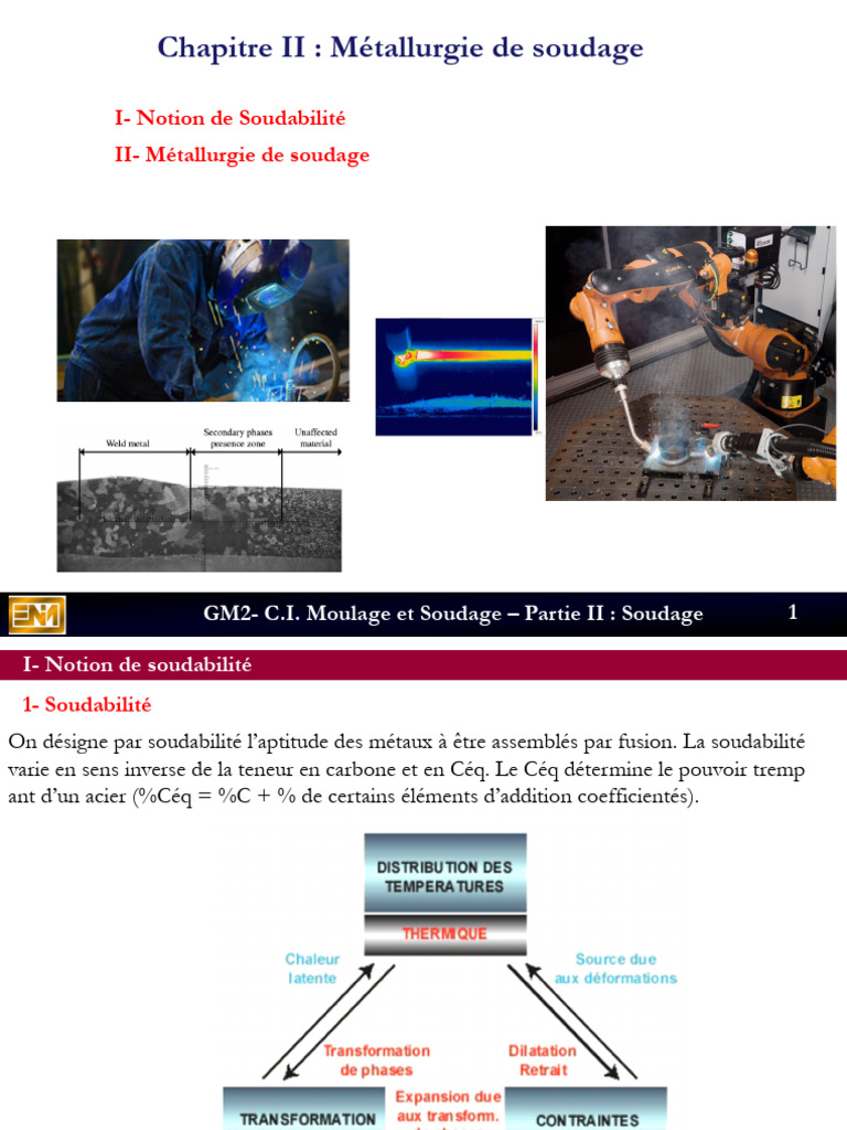 Ci Soudage-Chapitre II | PDF | Acier | Soudage