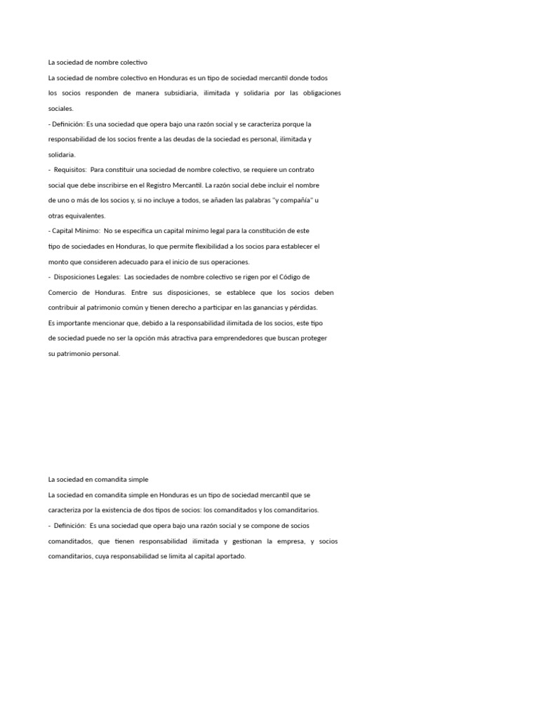 Ejemplos de Sociedades en Nombre Colectivo | PDF | Cooperativa | Camaradería