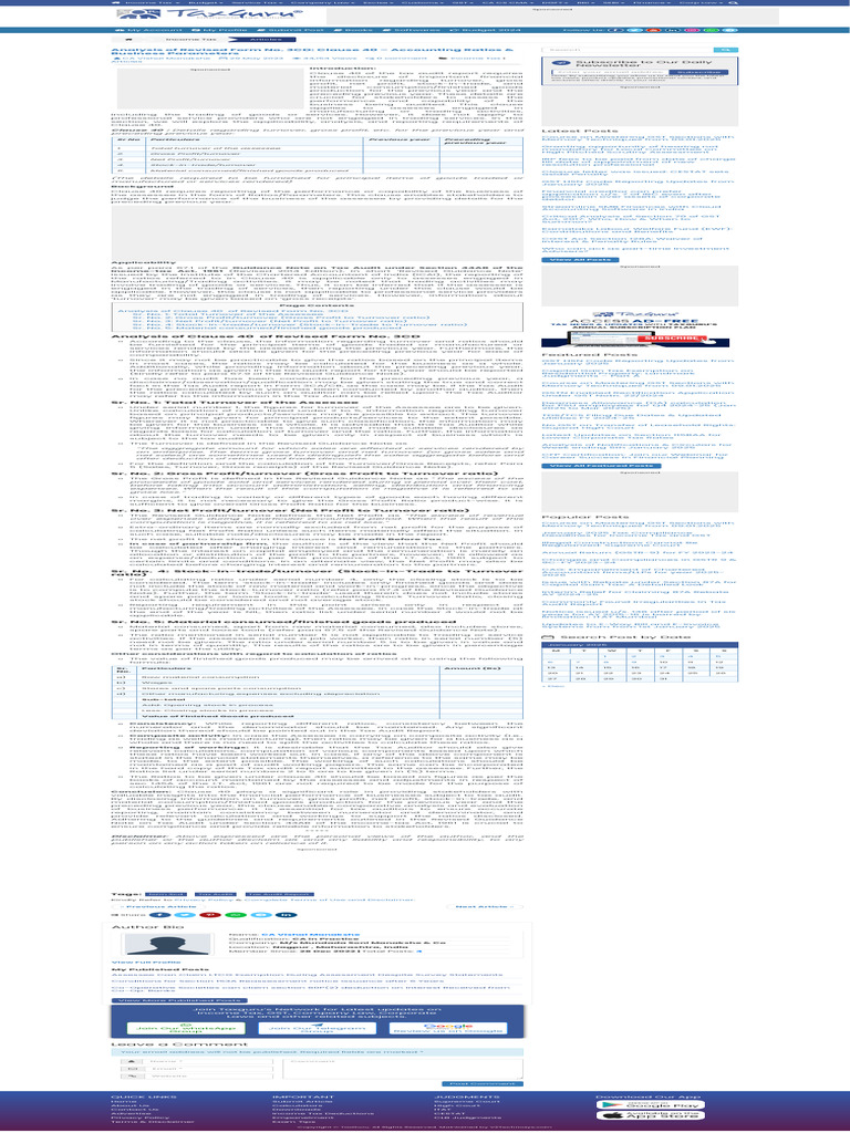 taxguru_in_income_tax_analysis_revised_form_no_3cdause_40_accounting ...